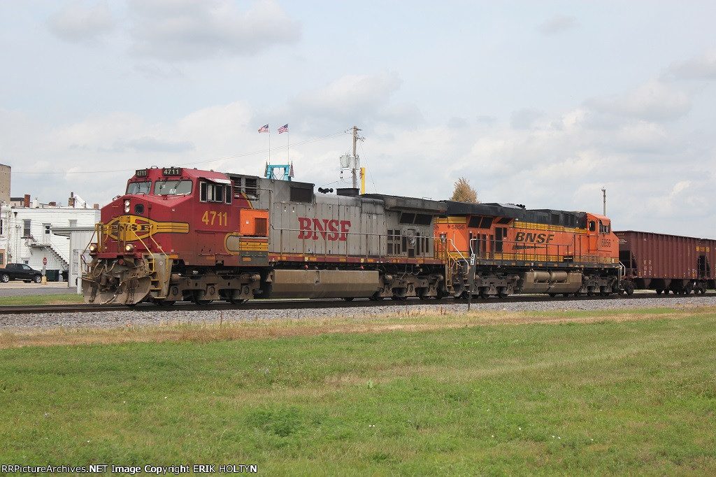 BNSF empty coal Westbound